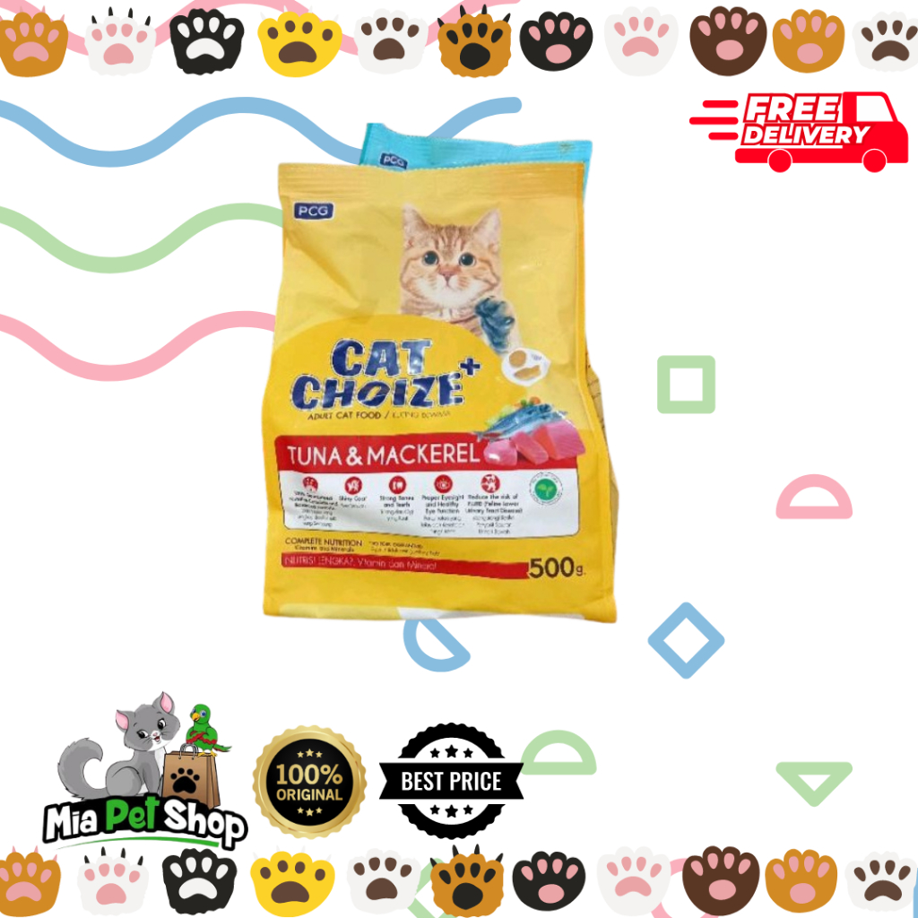 Jual Dry Cat Food Cat Choize Plus Tuna Mackerel Adult 500G - Makanan ...