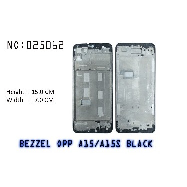 Jual FRAME OPPO A15 OPPO A15S A16K HITAM BEZZEL BEZEL TULANGAN TULANG ...