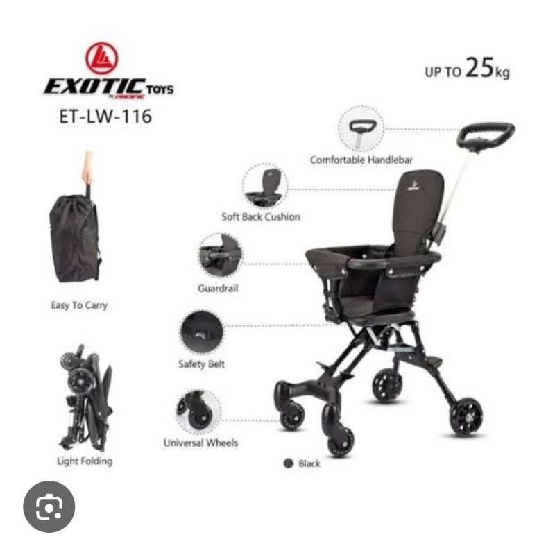 Jual Preloved-Exotic Magic Stroller LW 116 | Shopee Indonesia