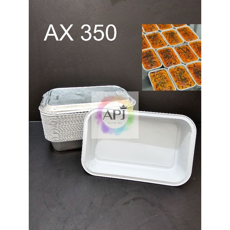 Jual Alumumium Tray AX 350 Blank / AX 350 + Tutup Mika / Tutup Alu /Tray Mentai Rice / Cup ...
