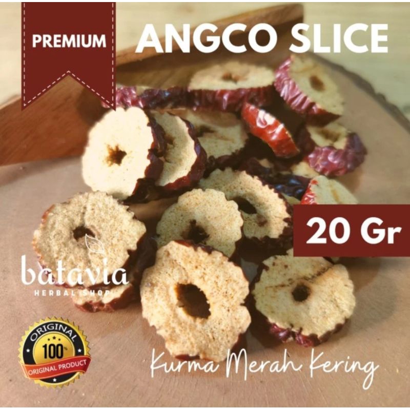 Jual Angco Slice Kurma Merah Kering Iris Hong Zhao Jujube Dried Red ...
