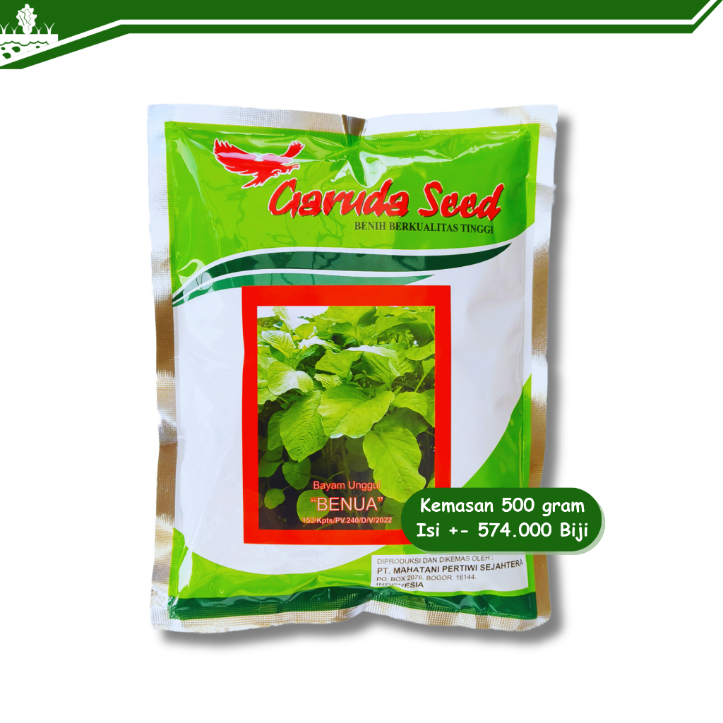 Jual benih bibit bayam unggul benua garuda seed 500 gram bayem cabut ...