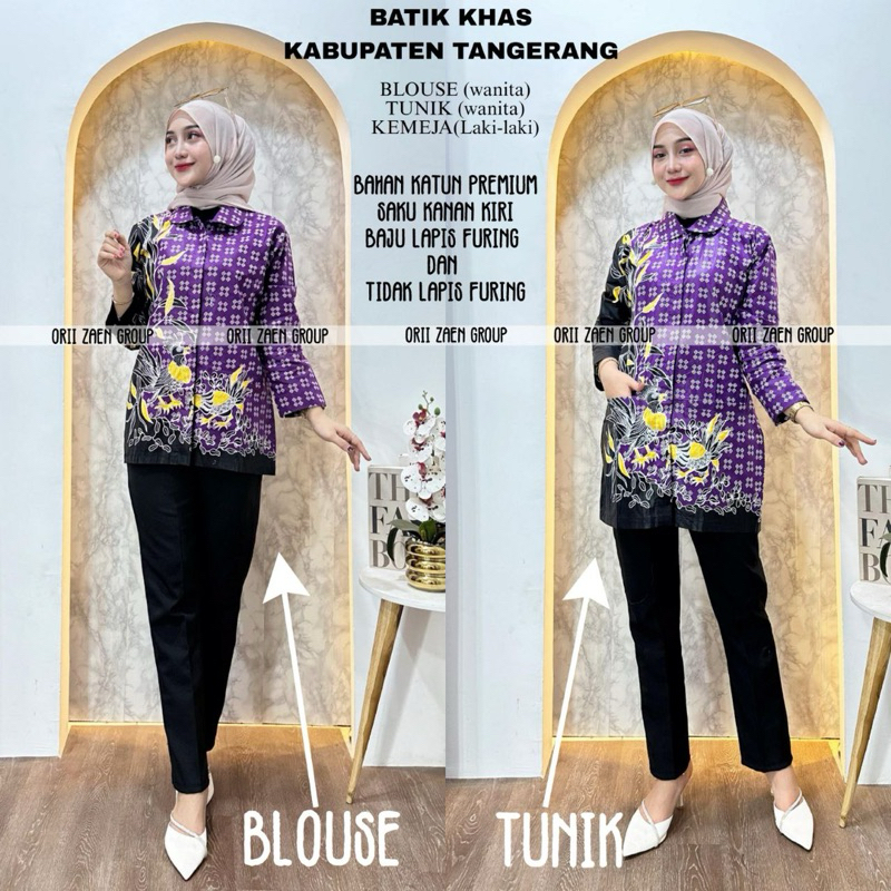 Jual BATIK KHAS TANGERANG GEBANG WARENG TUGU RAKSA MERAH TUGU RAKSA ...