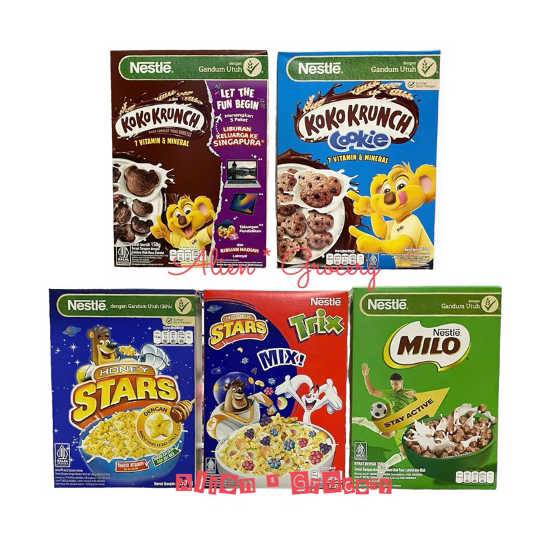 Jual Nestle Milo Koko Krunch Crunch Honey Star Trix Sereal Cereal 150gr ...