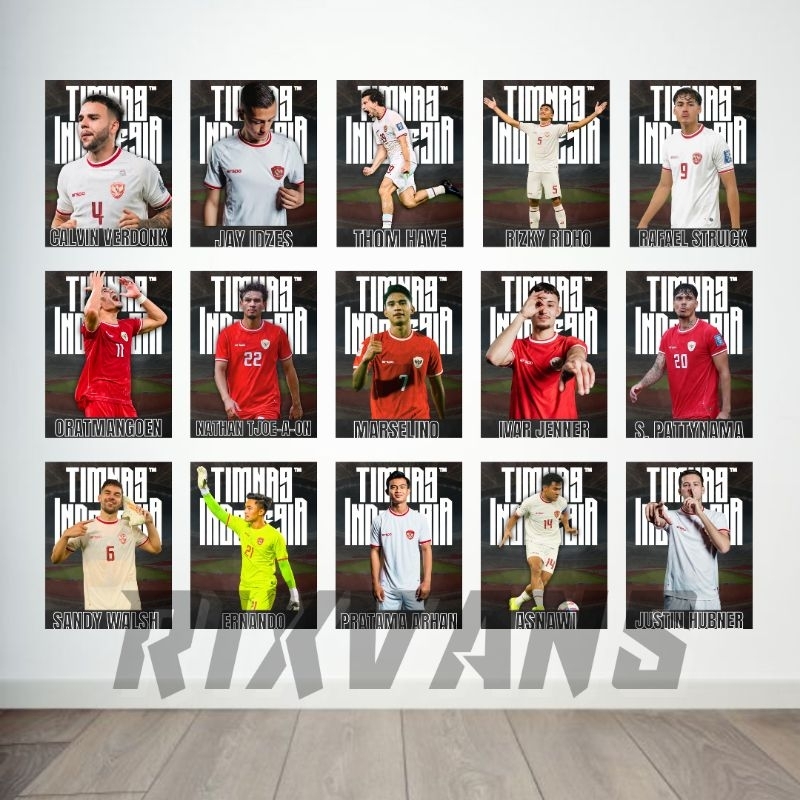 Jual Poster Timnas Indonesia Isi 15 pcs | Shopee Indonesia