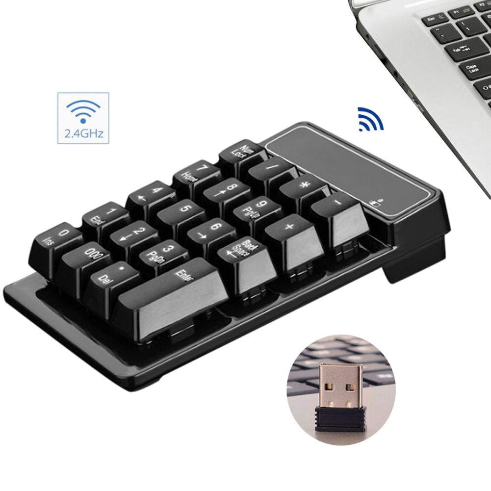 Jual Etmakit Mechanical Feel Numpad Keyboard Numeric Wireless 2.4 GHz ...