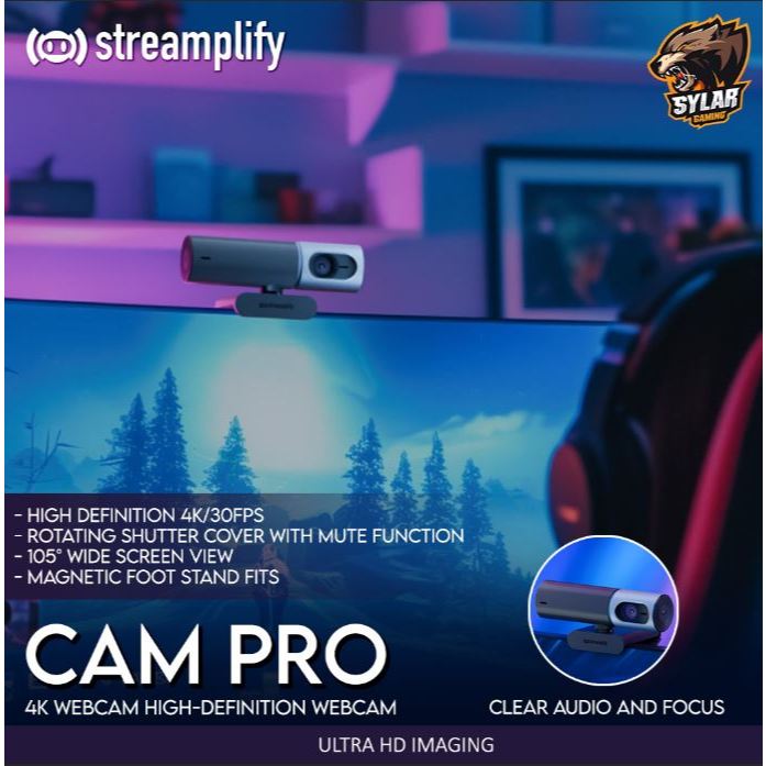 Jual Streamplify CAM Pro 4K Streaming Gaming Webcam | Shopee Indonesia