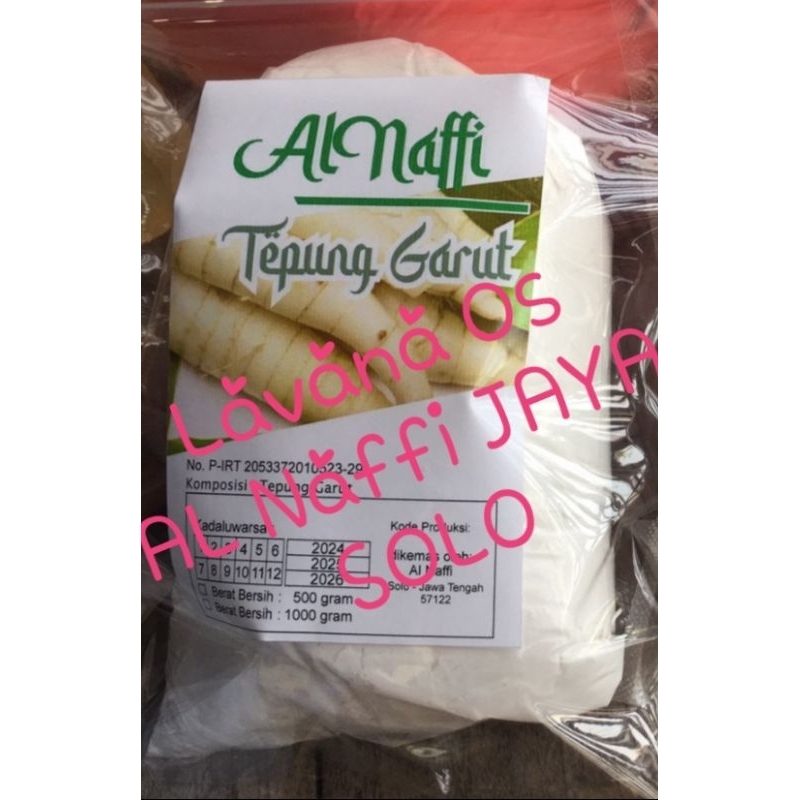 Jual tepung pati garut premium 1kg dibuat dipabrik, halus dan bersih ...