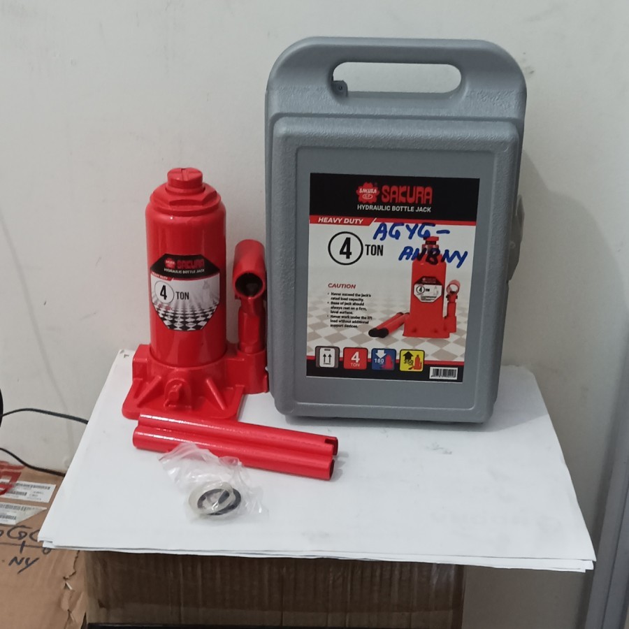 Jual SAKURA Dongkrak Botol 4 Ton Hydraulic Bottle Jack | Shopee Indonesia