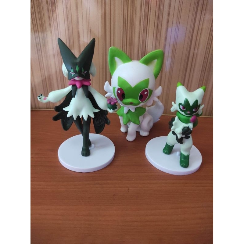 Jual Action Figure Pokemon Set Line Evolusi Sprigatito | Shopee Indonesia