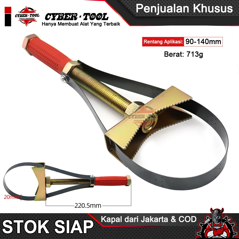 Jual Alat Pembuka Kunci Filter Oli Mobil Adjustable 60mm-120mm Car Auto ...