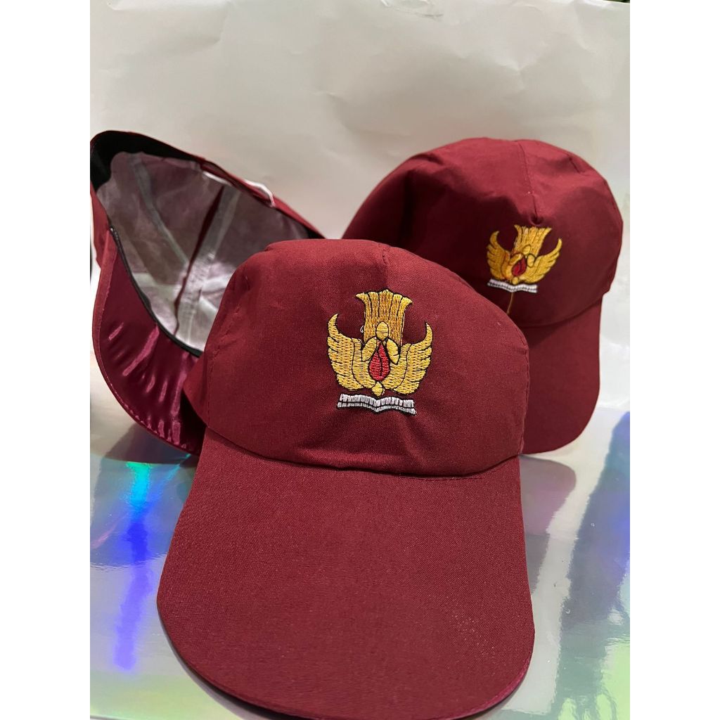 Jual TOPI SD MERAH MERAH 2 MODEL | Shopee Indonesia