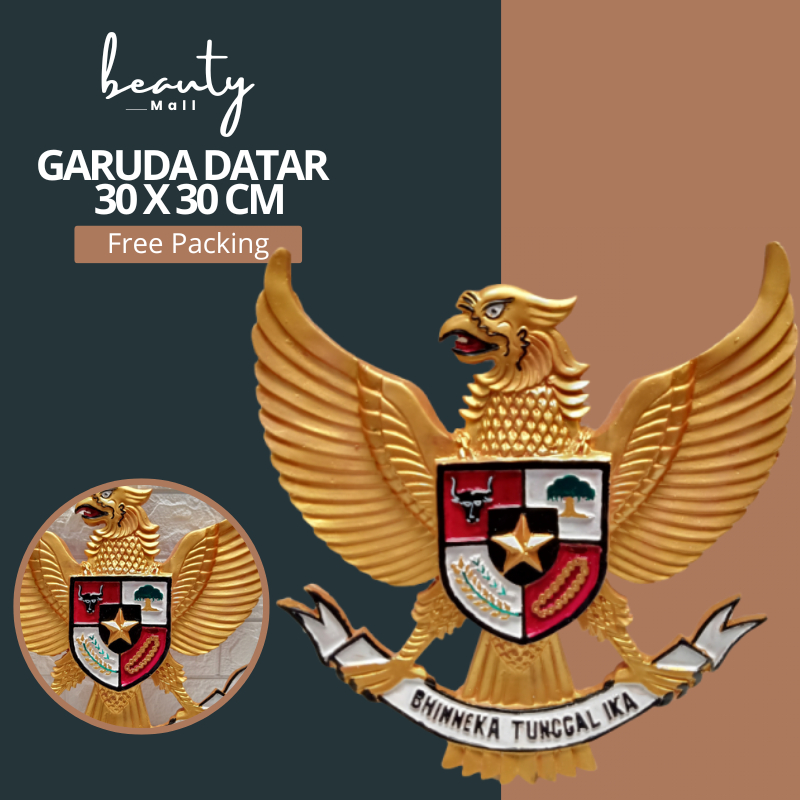 Jual Hiasan Pajangan Dinding GARUDA 30 x 30 CM Pajangan Kantor Hiasan ...