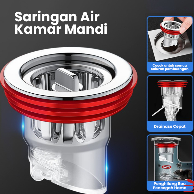 Jual ~ PIYOSHI08 ~ Saringan Air Wastafel Kamar Mandi Floor Drain Core Silicone Penutup Lubang ...