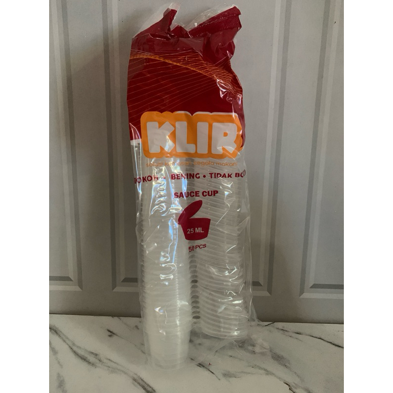 Jual Klir Solusi Kemasan Segala Makanan Sauce Cup / Saos Cup Tutup ...