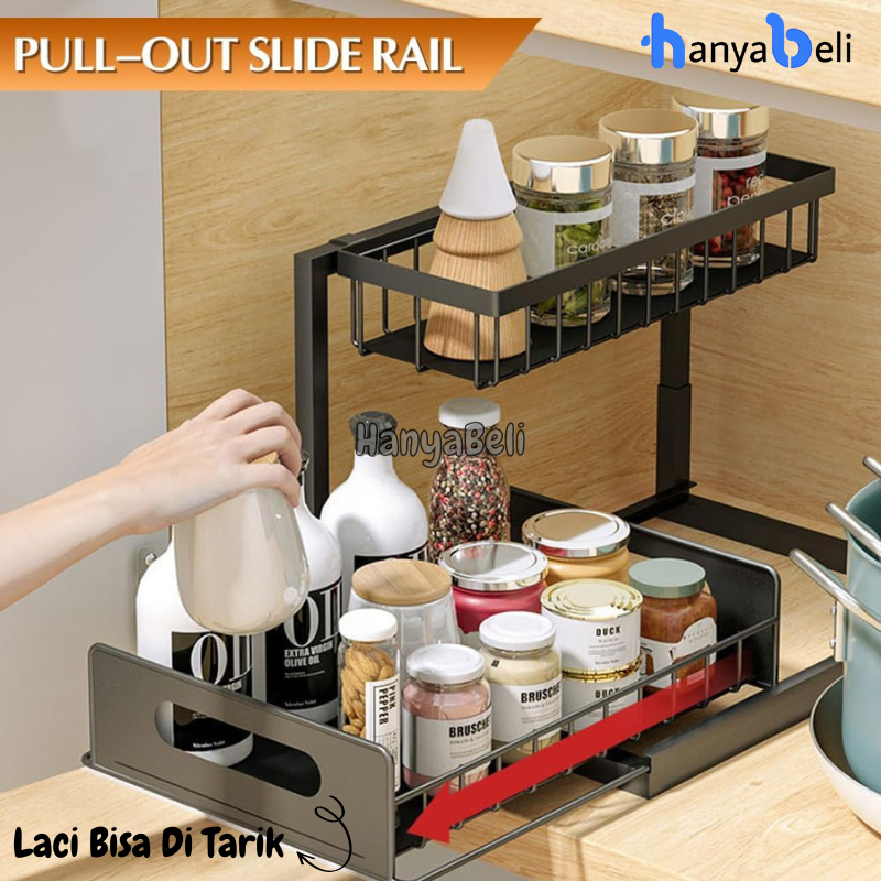 Jual Rak Bumbu Dapur Multifungsi Rak Penyimpanan Dapur Rak Botol Bumbu ...