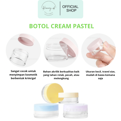 Jual HOMMEY ID - POT CREAM | BOTOL CREAM | BOTOL KOSONG CREAM | BOTOL ...