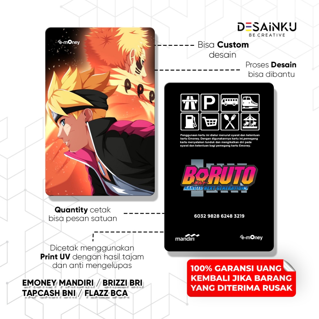 Jual Emoney/Tap Cash/Flazz/Brizzi / BORUTO : NARUTO THE NEW GENERATIONS ...