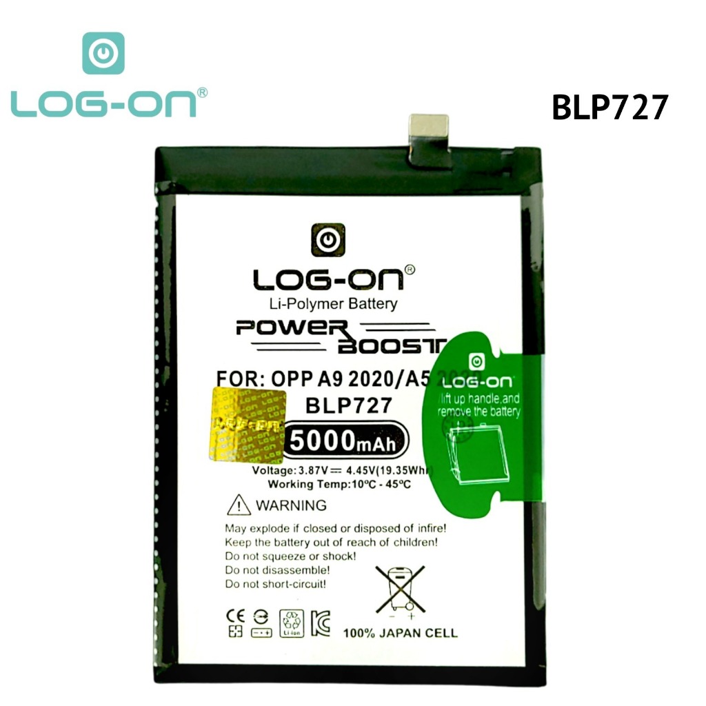 Jual LOG ON BATERAI OPPO A9 2020/A5 2020 BLP727 LOG-ON BATRE DOUBLE ...