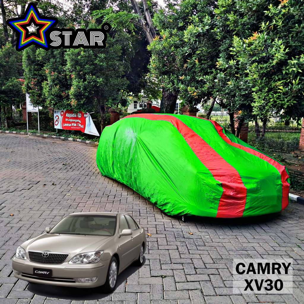Jual Body Cover CAMRY XV30 Hijau Strip 2 Merah Sarung Moibl Warna ...