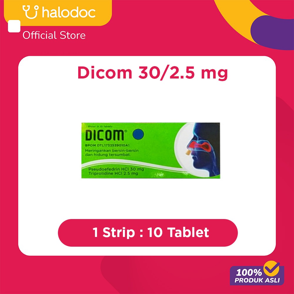 Jual Dicom 30/2.5 mg 10 Tablet | Shopee Indonesia