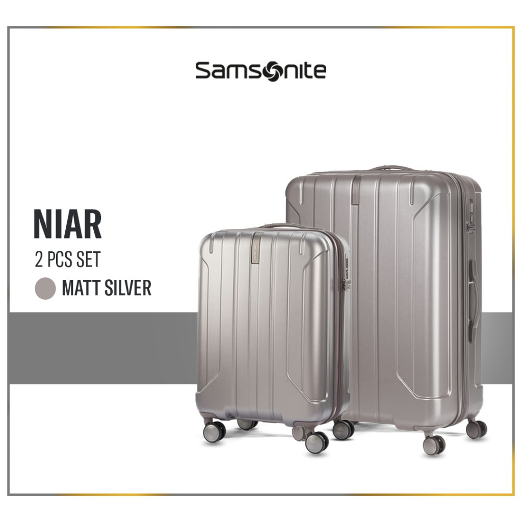 Jual Samsonite Koper Hardcase Niar 2Pcs Set (20,29Inch) - Matt Silver ...