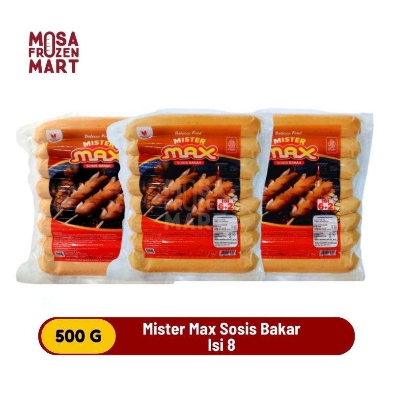 Jual Mister Max Sosis Bakar Ayam Isi 8 Pcs | Shopee Indonesia