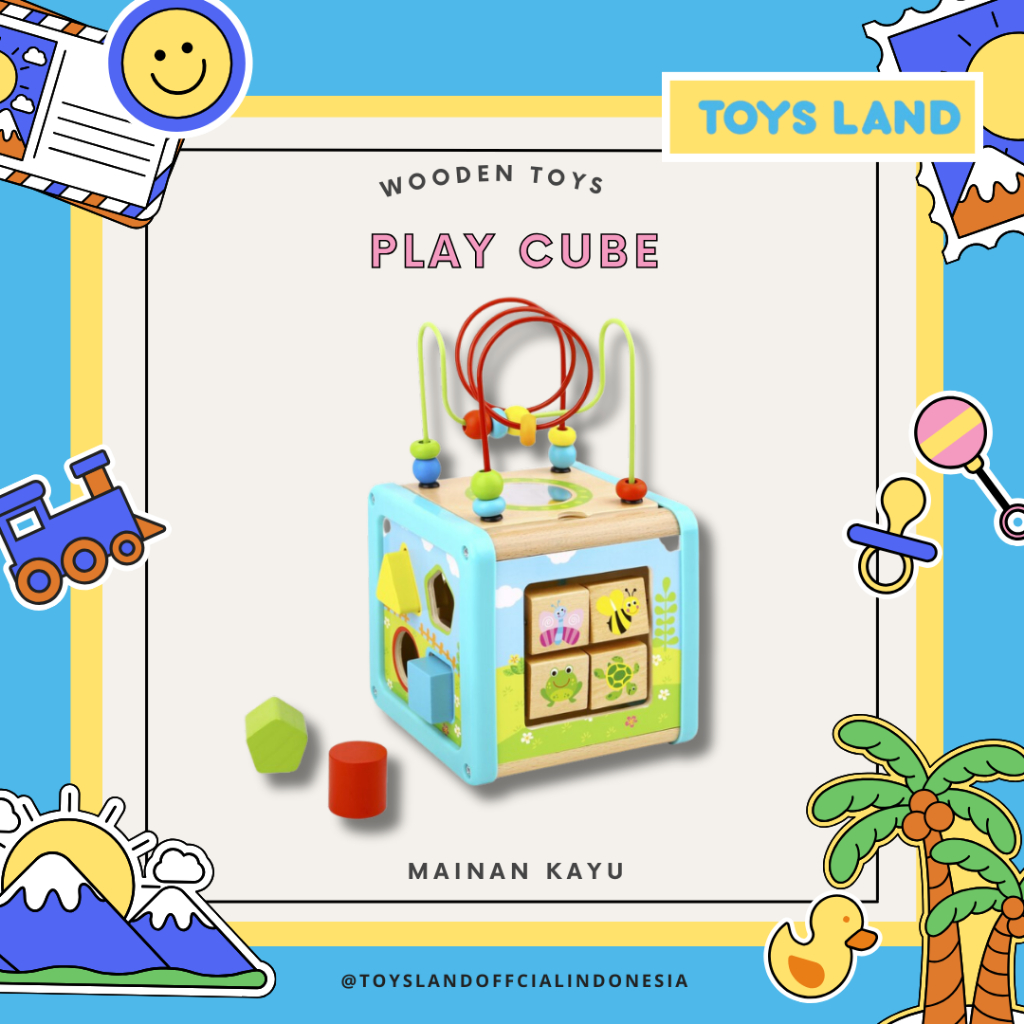 Jual Mainan Edukasi Anak / Mainan kayu / Wooden Toys Mainan Kubus Kayu ...