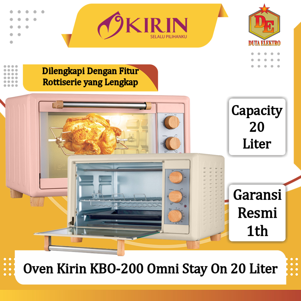 Jual Oven Listrik 20 Liter Kirin KBO 200 Omni Stay On | Shopee Indonesia