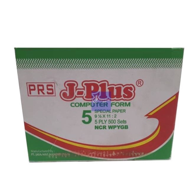Jual J-PLUS - Continous Form 91/2 x 11 5 Ply Bagi 2 ( K5/2 J-plus ) NCR ...