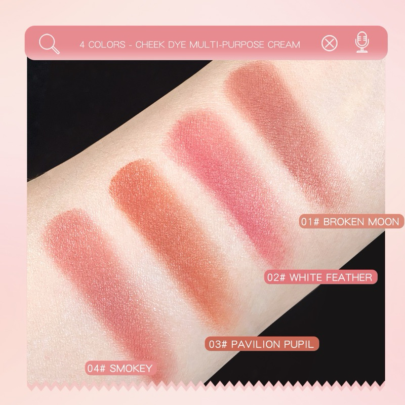 Jual NOVO Cheek Colour Gradual Multi Purpose Cream / Blush on Cream ...