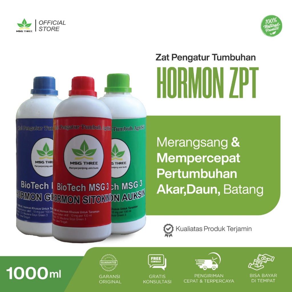 Jual ZPT(zat pengatur tumbuh) paket Hormon Tanaman Auksin, Giberelin ...