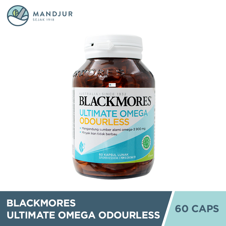 Jual Blackmores Ultimate Omega Odourless 60 Tablet - Sumber Omega 3 ...
