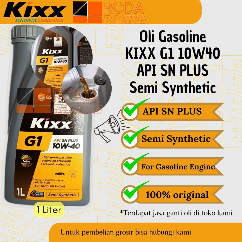 Jual KIXX G1 10W40 API SN PLUS LITER 1L | Shopee Indonesia
