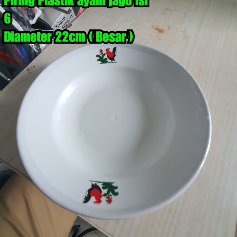 Jual Piring plastik isi 6 atau setengah lusin piring plastik besar ...