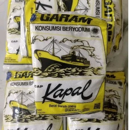 Jual Garam Yodium cap kapal 250 gr | Shopee Indonesia