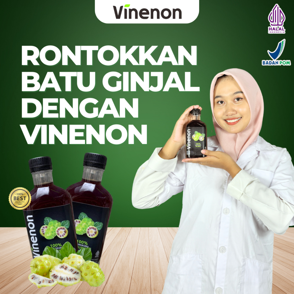 Jual VINENON Cuka Mengkudu | Obat Herbal Batu Ginjal Paling Ampuh Tanpa ...