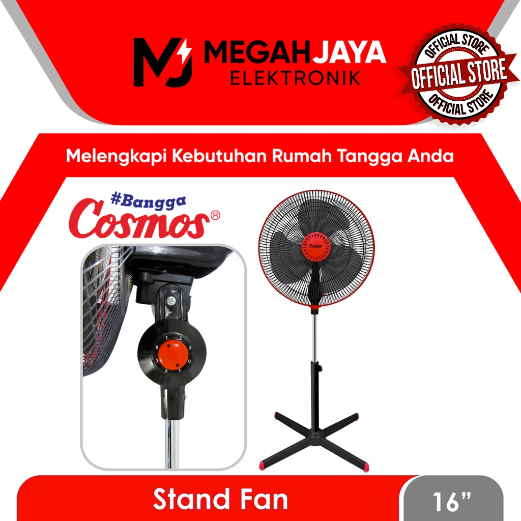 Jual [COD READY] COSMOS / HYPERLITE STAND FAN / KIPAS ANGIN 16 XDC ...