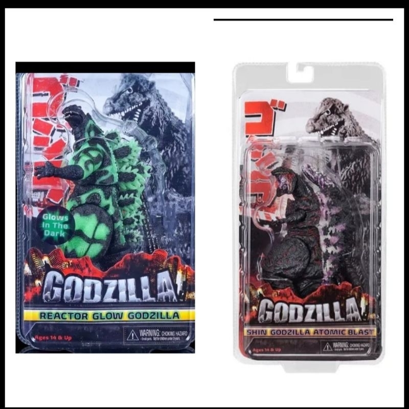 Jual Neca King Of Monsters Godzilla Atomic Glow In Dark Figure | Shopee ...