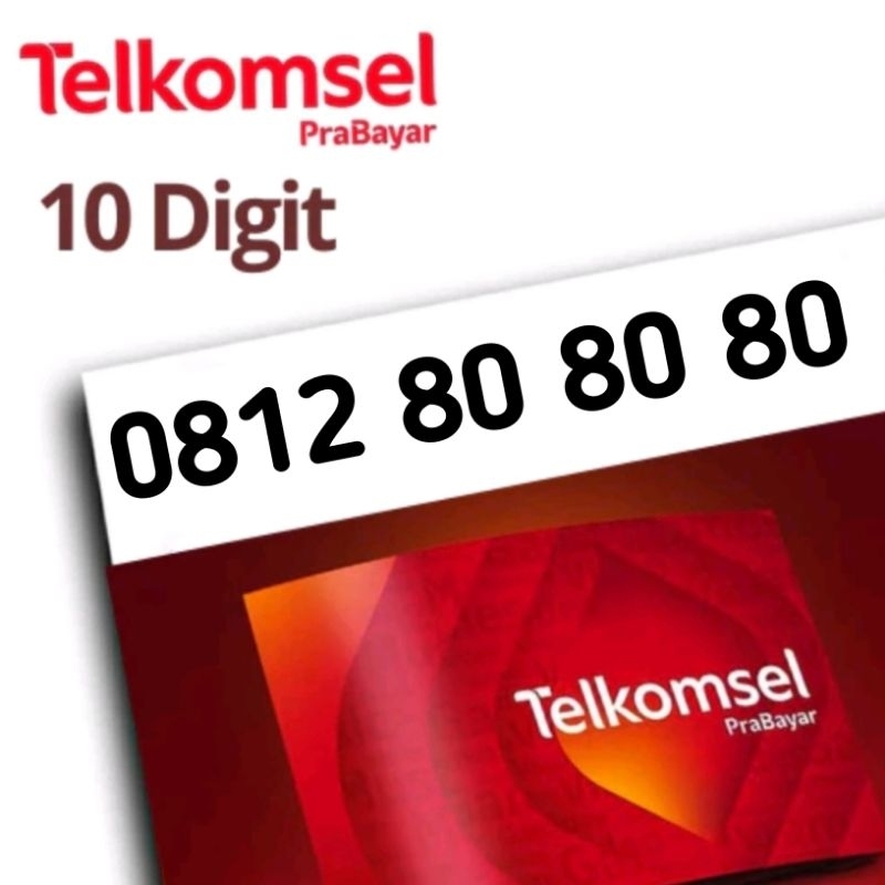 Jual SPESIAL NOMOR CANTIK TELKOMSEL 10 DIGIT PREMIUM NOMOR CANTIK 10 ...