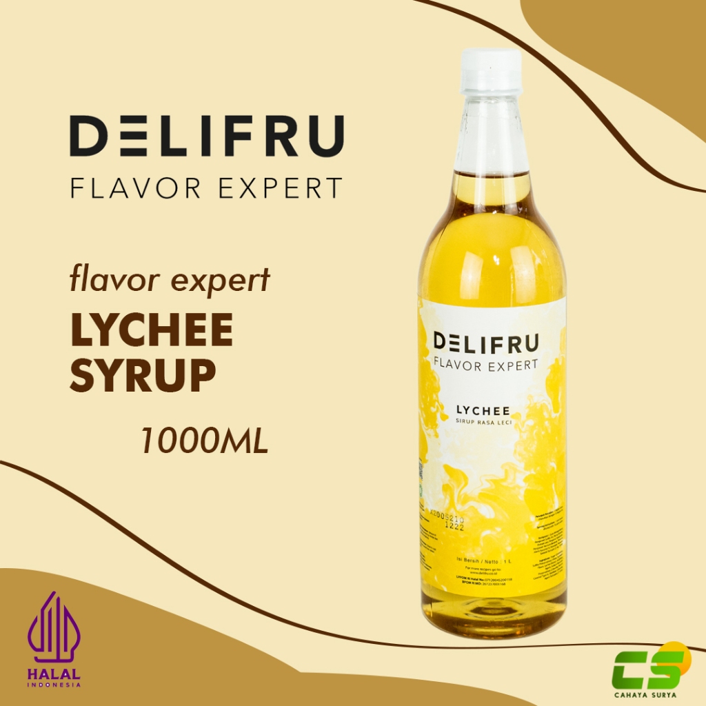 Jual Delifru Syrup/Sirup - Lychee Syrup 1000 ml | Shopee Indonesia