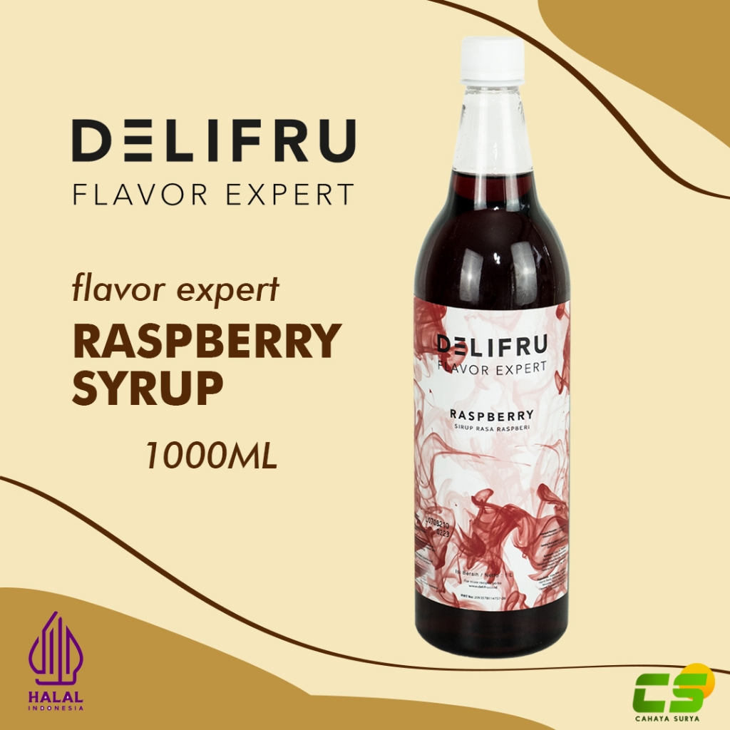 Jual Delifru Syrup/Sirup - Raspberry Syrup 1000 ml | Shopee Indonesia