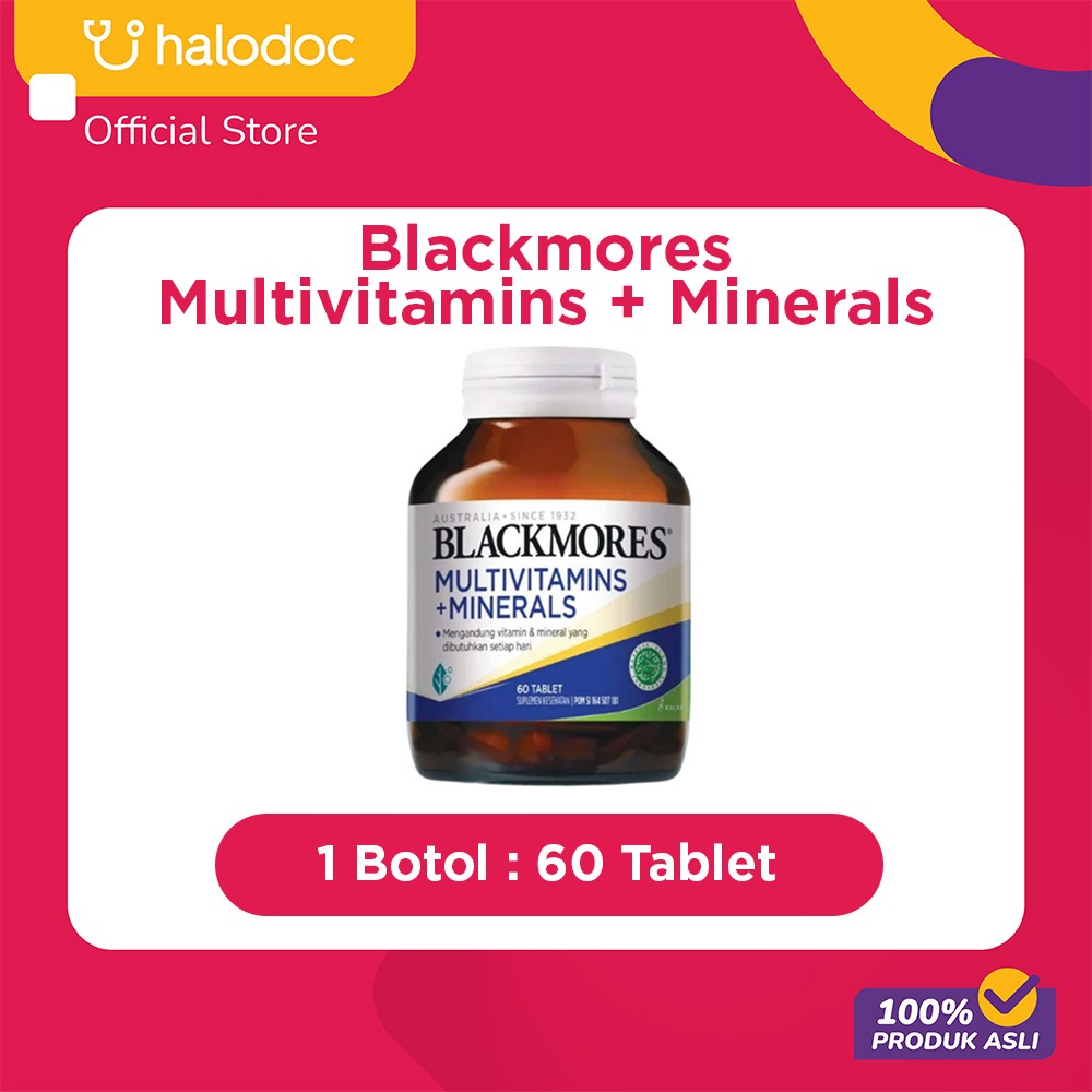 Jual Blackmores Multivitamins + Minerals 60 Tablet | Shopee Indonesia