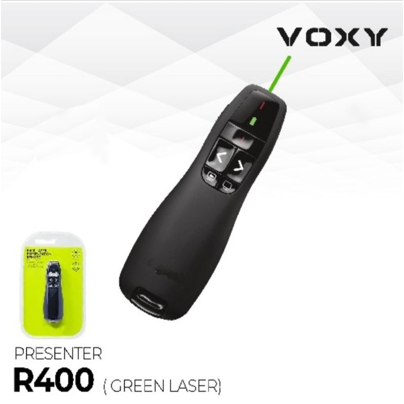 Jual Laser Pointer R400 green laser - wireless presentasi remote ...