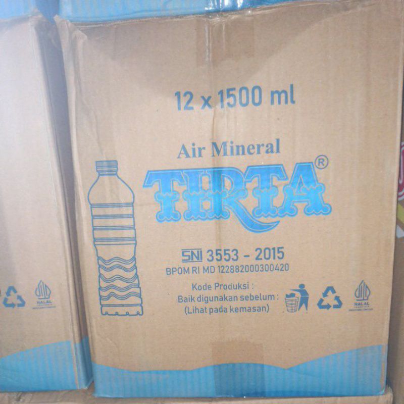 Jual Air Mineral Tirta 1500 ml x 12 btl | Shopee Indonesia