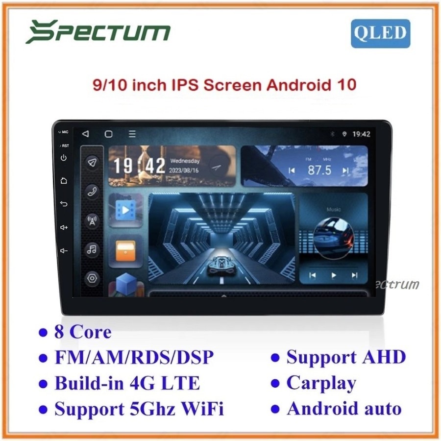 Jual Headunit Android TS18 UIS8518A SPECTUM. IPS Screen DSP 4G BT GPS WIFI Apple Carplay ...