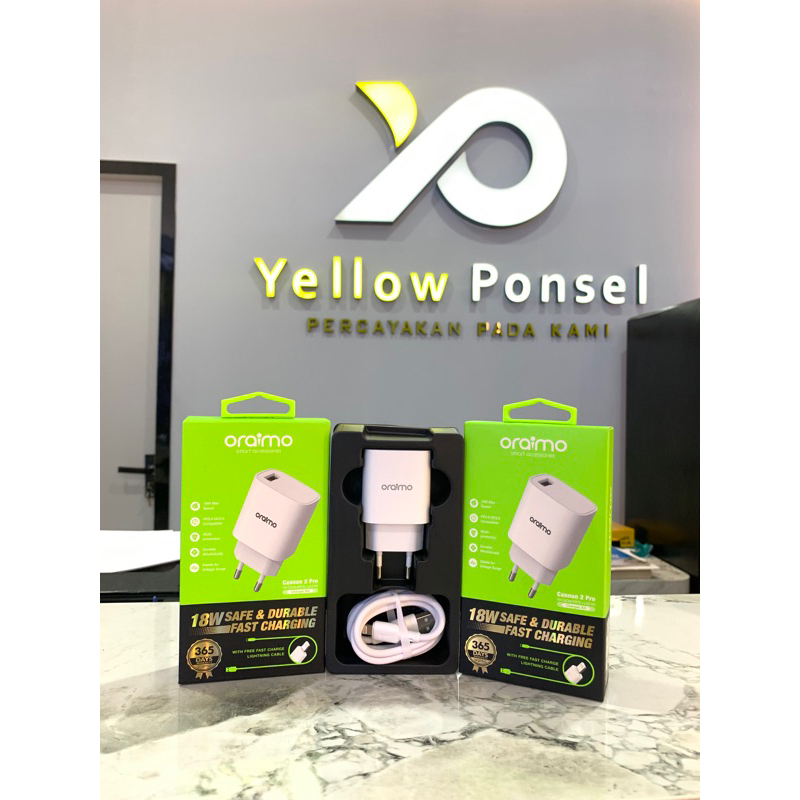 Jual Adapter Oraimo 18w Safe & Durable Fast Charging | Port USB | Free ...