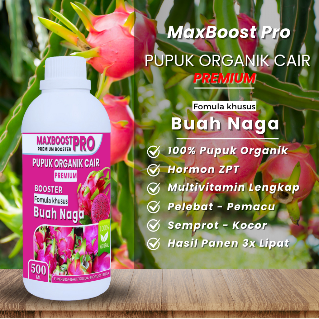 Jual Pupuk Organik Cair Plus Hormon Pelebat Buah Naga, Poc Kompos Khusus Buah Naga Booster Cair ...