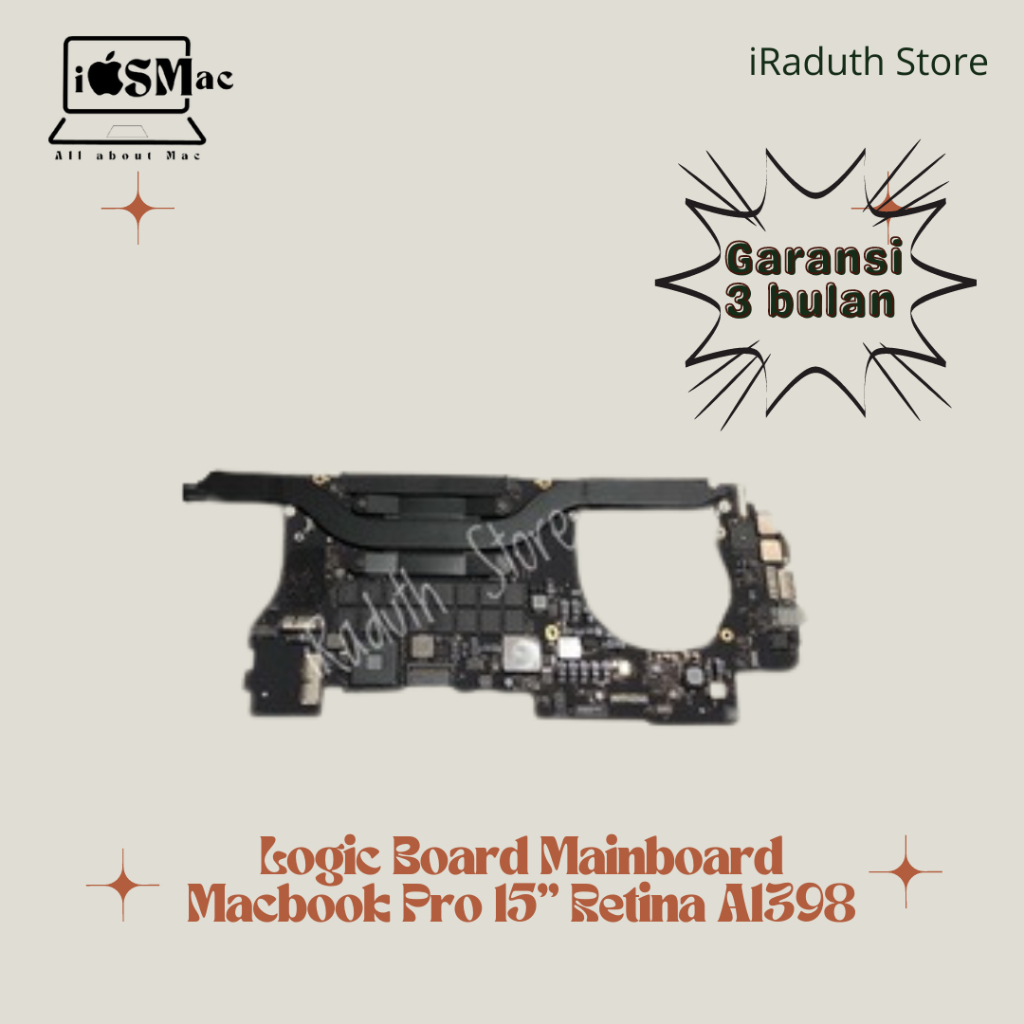 Jual Logic Board Mainboard Macbook Pro 15” Retina A1398 | Shopee Indonesia