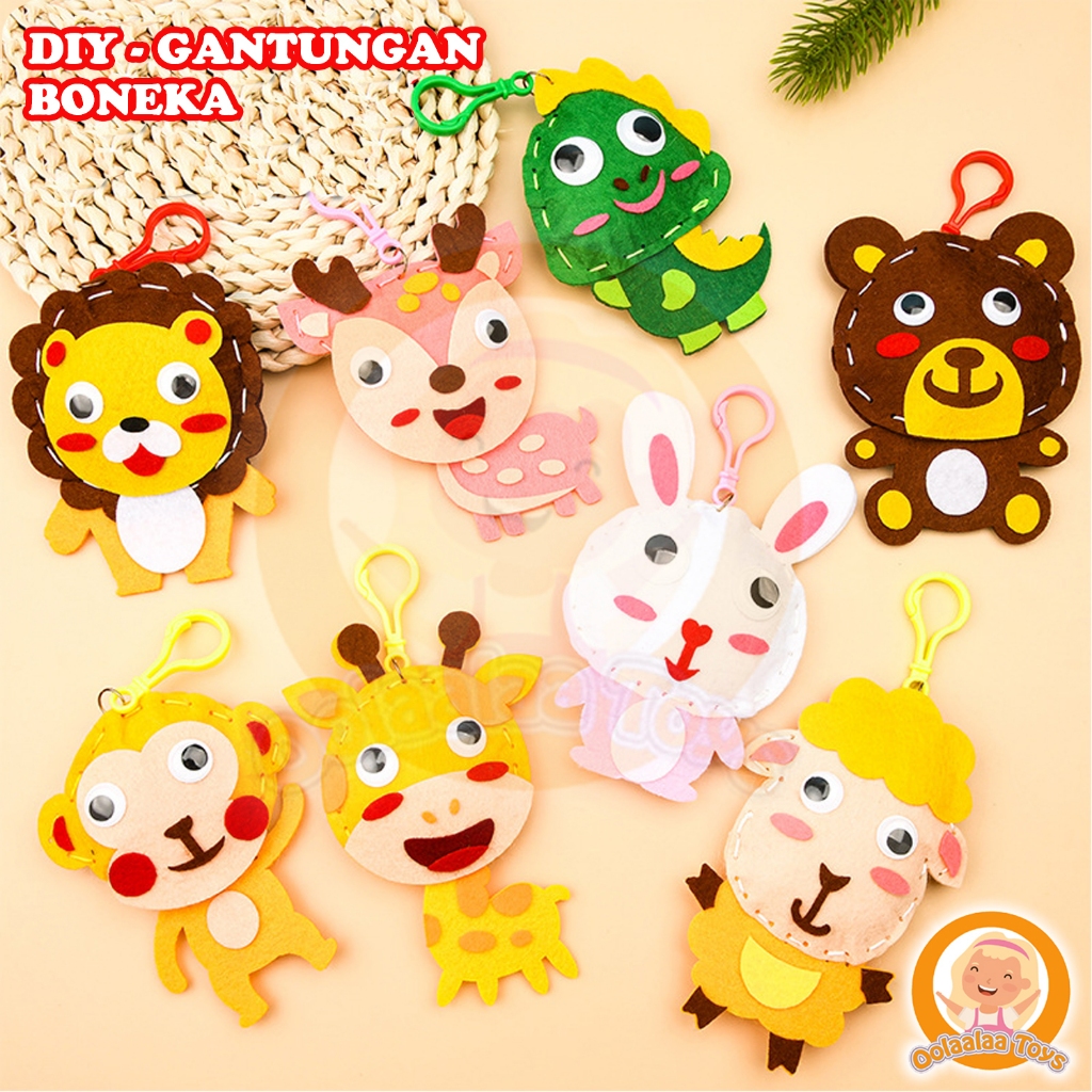 Jual DIY GANTUNGAN BONEKA 3D - FLANEL | Shopee Indonesia